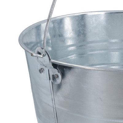 10L Galvanised Steel Metal Bucket Pail Water Coal Fire Greenhouse ...