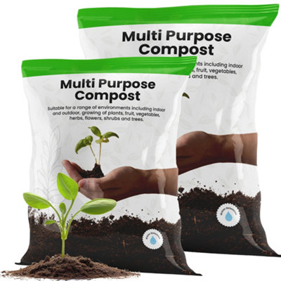 10L Improved Water Retention Multi Purpose Compost Bag With Nutrient ...