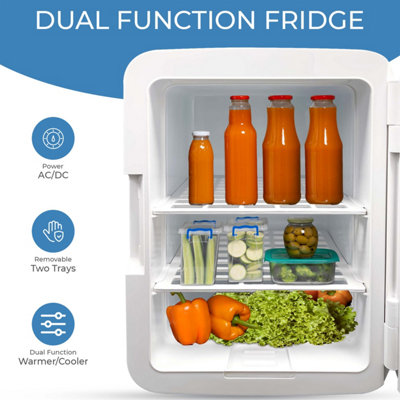 10L Mini Fridge Table Top Electric Cooler & Warmer Portable Ice Box ...