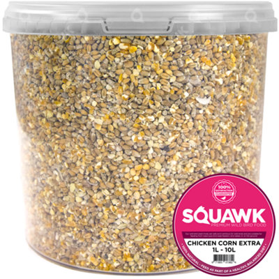 10L SQUAWK Chicken Corn Extra - Nutritious Free Range Food with Oyster ...