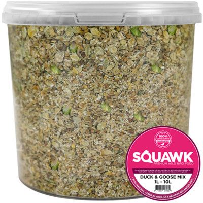 10L SQUAWK Duck & Goose Mix - Premium Grade Wild Bird Food Tasty ...