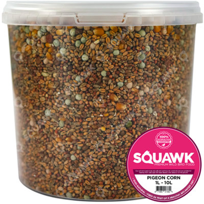 10L SQUAWK Four Seasons Pigeon Corn - Deluxe Protein Rich Wild Bird ...