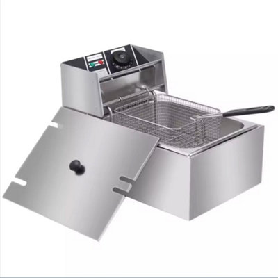 10L Stainless Steel Electric Deep Fryer Fat Chip Frying Pan & Basket ...