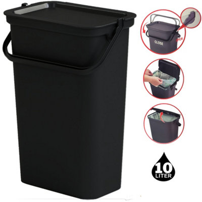 10L Storage Bin With Lid and Carry Handle for Soap Laundry Washing ...