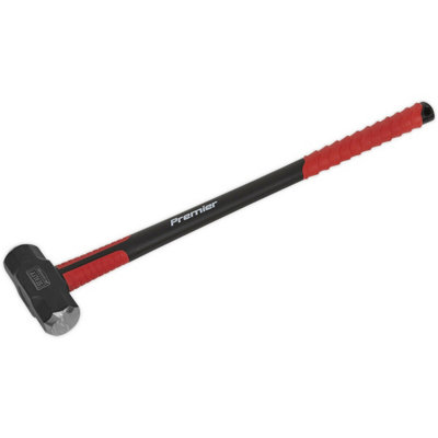 10lb Sledge Hammer - Fibreglass Handle - Rubber Grip - Fine Grained ...
