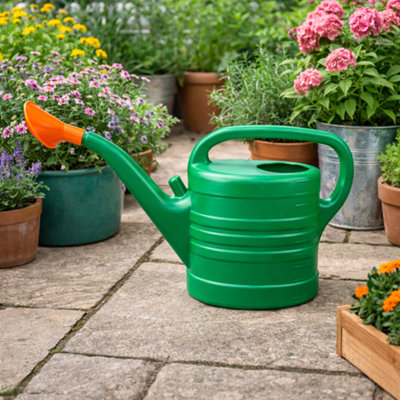10Litre Garden Watering Can with Removable Spray Rose Measuring Scale ...