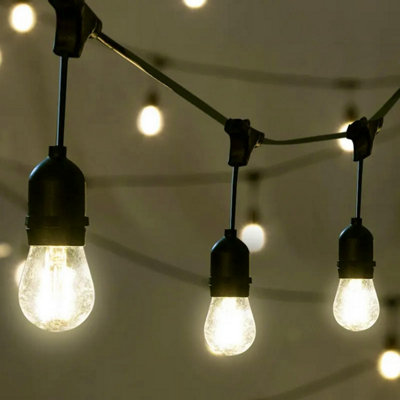 10m 20 Large Bulb Connectable Outdoor Festoon Lights (Warm White) | DIY ...