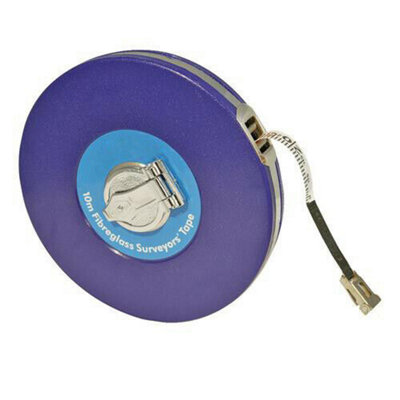 10m 33 Foot Long Fibreglass Tape Measure Surveyors Builders Metric Imperial