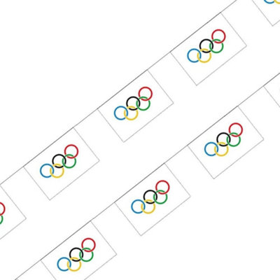 10m/33ft Fabric Olympic Buntings Ring 30 Flags World Sport Support ...