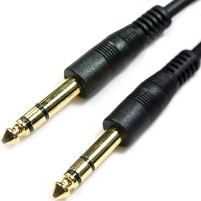 10m 6.35mm Stereo Male to Male Guitar Cable 1/4" Instrument Audio Jack ...