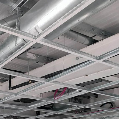 10m² Complete Suspended Ceiling Grid System With Easyclean & Wipeable ...