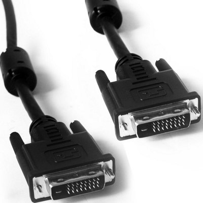 10M DVI D Male to Male Plug Cable Dual Link Monitor Video Lead Ferrite Core | £21.49 at B&Q