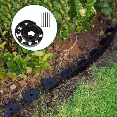 10m lawn border with 30 plastic stakes garden border for paths ...