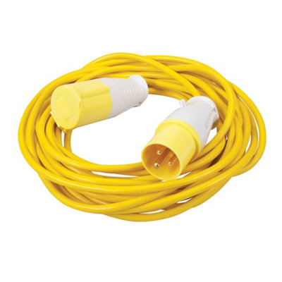 10m Outdoor 16A Extension Cable 110V 1.5mm Flex H05VVF Plug Socket ...