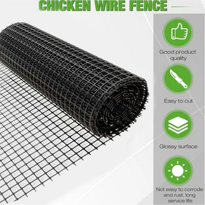 10M PVC COATED CHICKEN MESH GARDEN FENCE BARRIER