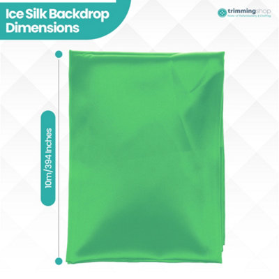 10m x 1.5m Ice Silk Smooth Fabric Roll for Overlay Backdrop Event ...