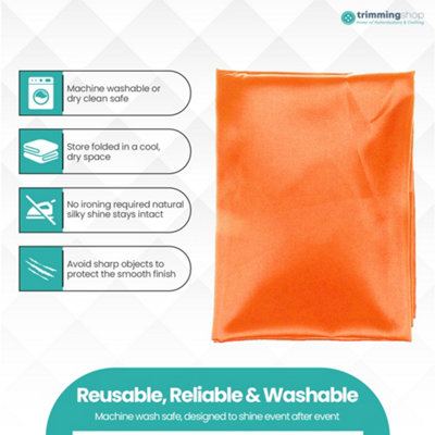 10m x 1.5m Ice Silk Smooth Fabric Roll for Overlay Backdrop Event ...