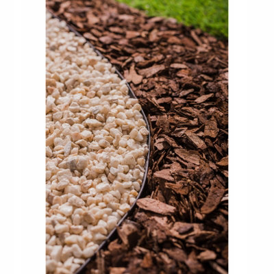 10m x 60mm high lengths of flexible edging for lawns,grass drives,paths ...