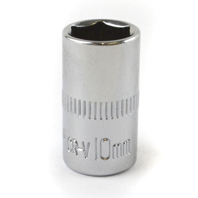 10mm 1/4" Drive Shallow Metric Socket Single Hex / 6 sided Bergen | DIY ...