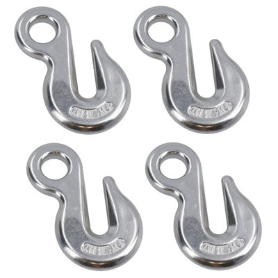 10MM (3/8IN) EYE GRAB HOOK 316 STAINLESS STEEL CHAIN HOLDER LIFTING ...