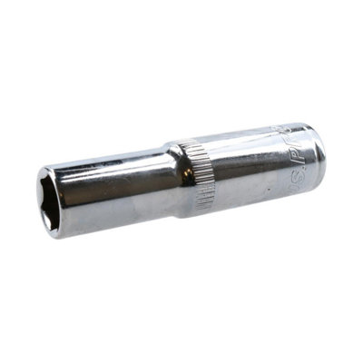 10mm 6 Point 3/8" Drive 64mm Double Deep Metric Socket Chrome Vanadium ...