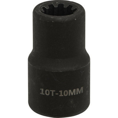 10mm Brake Caliper Socket for Vehicles - 1/2" Drive - 10-Point Design
