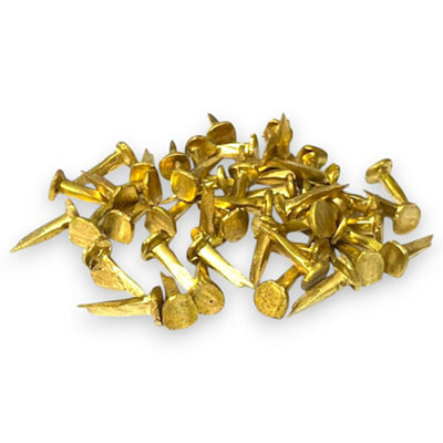10mm Brass Cut Tacks Flat Head Nails for Upholstery Furniture ...
