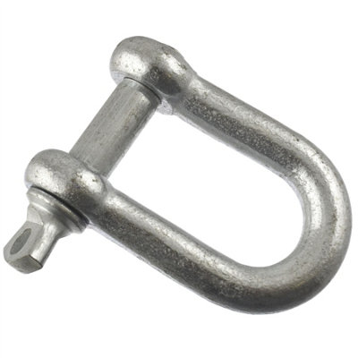 10mm Galvanised Dee Shackle Single Shackle Link Chandlery DK03 | DIY at B&Q