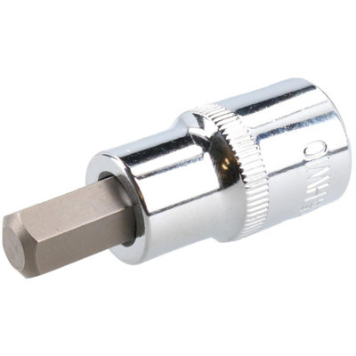 10mm Hex Bit Metric Allen Socket Male 1/2" Drive 55mm Length Strengthened Tip