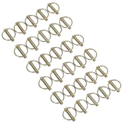10mm Lynch Pins Clips Fasteners Linkage Locking Pins Tractors Trailers 30pc