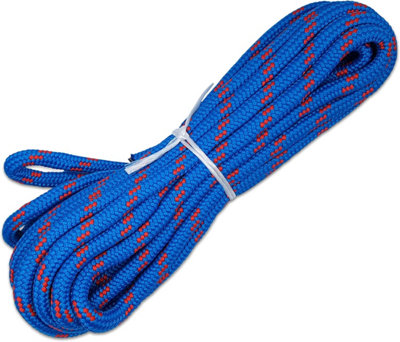 10mm Poly Braided Rope 10m of Blue Line Cord Reliable and Resilient ...