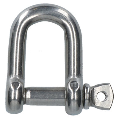 10mm Stainless Steel Dee Shackle Marine Grade 316 DK41 | DIY at B&Q