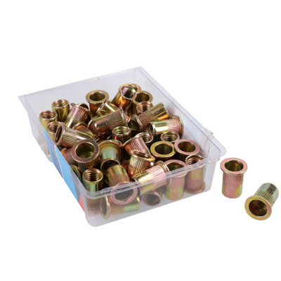Shop 10mm Steel Nut Serts Inserts Rivet Nut Threaded Inserts Blindnut ...