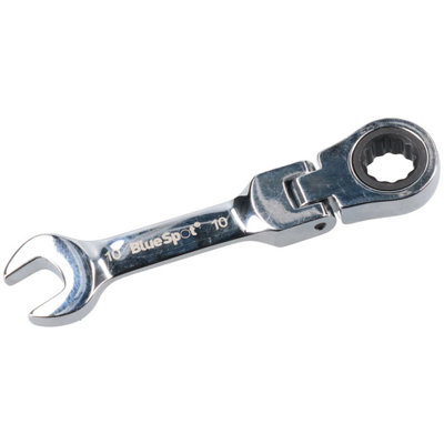 10mm Stubby Metric Flexible Flexi Head Ratchet Combination Spanner 72 ...