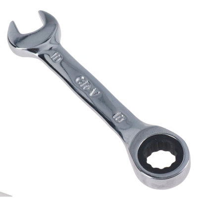 10mm Stubby Ratchet Combination Spanner Metric Wrench 72 Teeth SPN03 ...