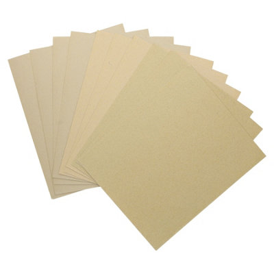 10pc Assorted Sandpaper Sanding Sheets For Metal Wood Plastic Mixed ...