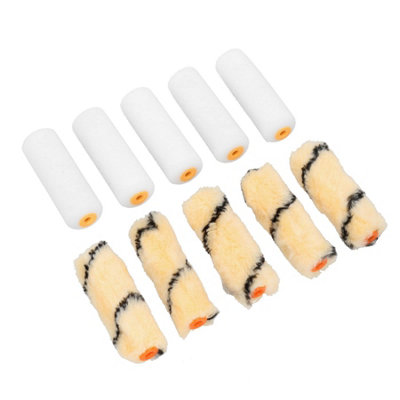 10pc Paint Roller Sleeves For Gloss Emulsion Enamel Paints Painting ...