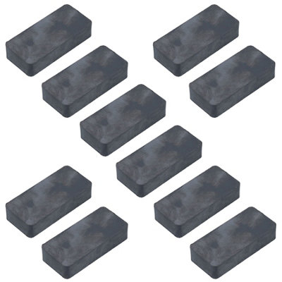 10pc Rectangular Ceramic Ferrite Magnets 48mm x 22mm x 10mm for Home Office
