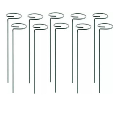 10pc Spiral Garden Plant Support Set