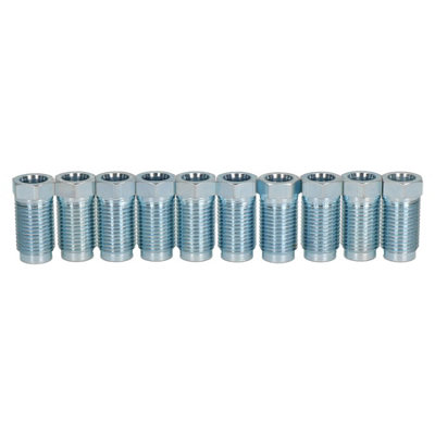10pc Steel Male Brake Pipe Union Long Fittings 1/2" x 20 UNF for 5/16 ...