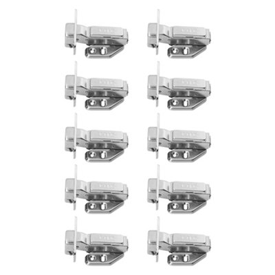10pcs 110 Degree Soft Close Half Overlay Cabinet Door Hinges