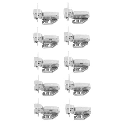10pcs 110 Degree Soft Close Half Overlay Cabinet Door Hinges