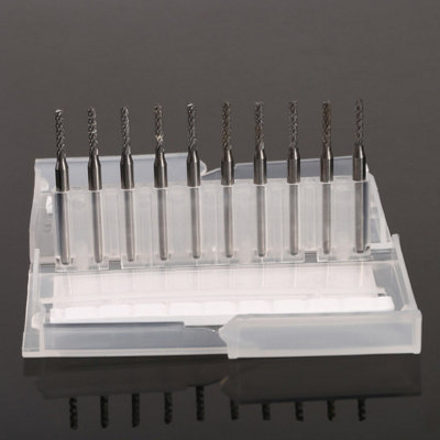 10pcs 2mm Cemented Carbide End Mill Engraving Bits Carving Drill SMT ...