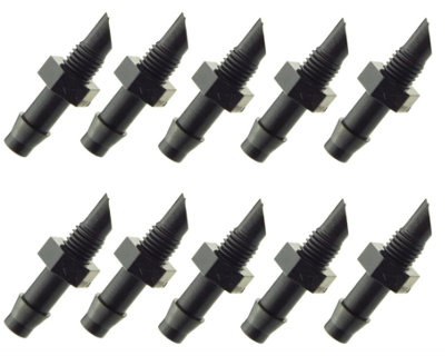 10pcs. 4.5mm Barb with 10-32UNF Thread - Micro Irrigation Fitting ...