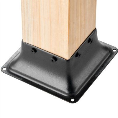 10Pcs 4x4 Post Base Bracket Heavy Duty Internal 3.6x3.6" for Standard