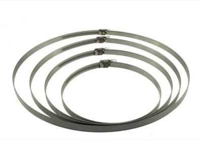 10pcs A2 Hose Clip 12mm-20mm - Adjustable 304 Stainless Steel Duct ...