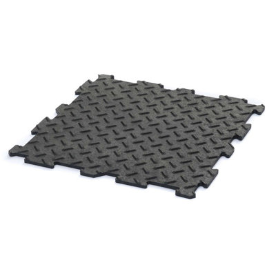 10pcs Alpha Tile Interlocking Recycled Rubber Floor Tile 30cm x 30cm