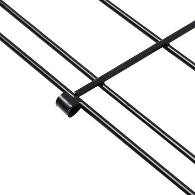 10pcs Hook and Loop Design Decorative Metal Garden Fence Panels 30.7cm ...