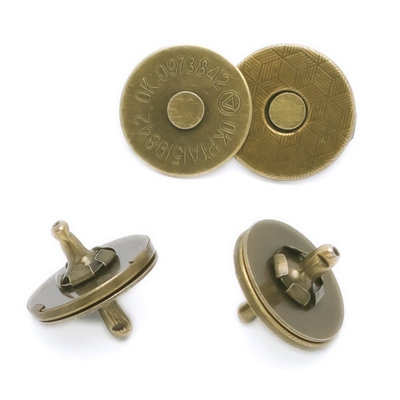 10pcs Magnetic Clasp Snap Button Double Rivet Closures for Clothing ...