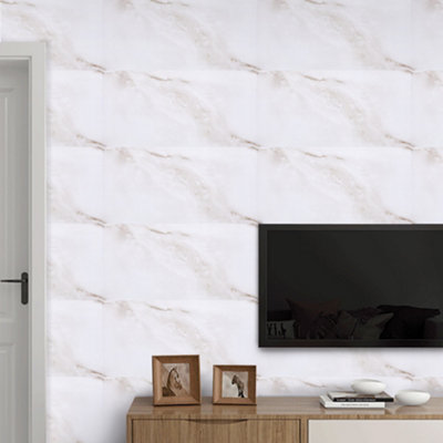 10pcs Peel and Stick Marble Wall Sticker for Bathroom,Kitchen,Living Room